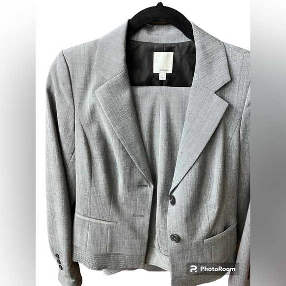 Halogen | Jackets & Coats | Halogen Size 4 Pant Suit Grey Black W A ...